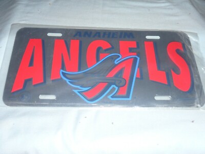 Los Angeles ANAHEIM ANGELS Plastic MIRROR style LICENSE PLATE by Rico ...