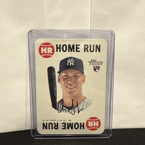 AARON JUDGE ROOKIE 2017 Topps Heritage HOME RUN 1968 Die Cut RARE | eBay
