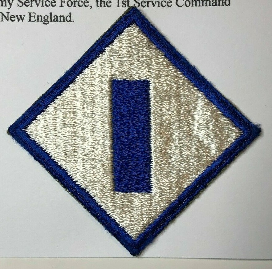 US Army 1st Service Command Unit Patch Badge ww2 era New England | eBay UK