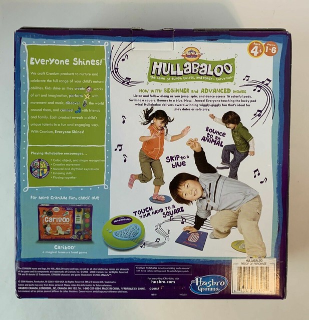 Cranium Hullabaloo Game 2008 Electronic Spinning Dancing Educational 4 ...