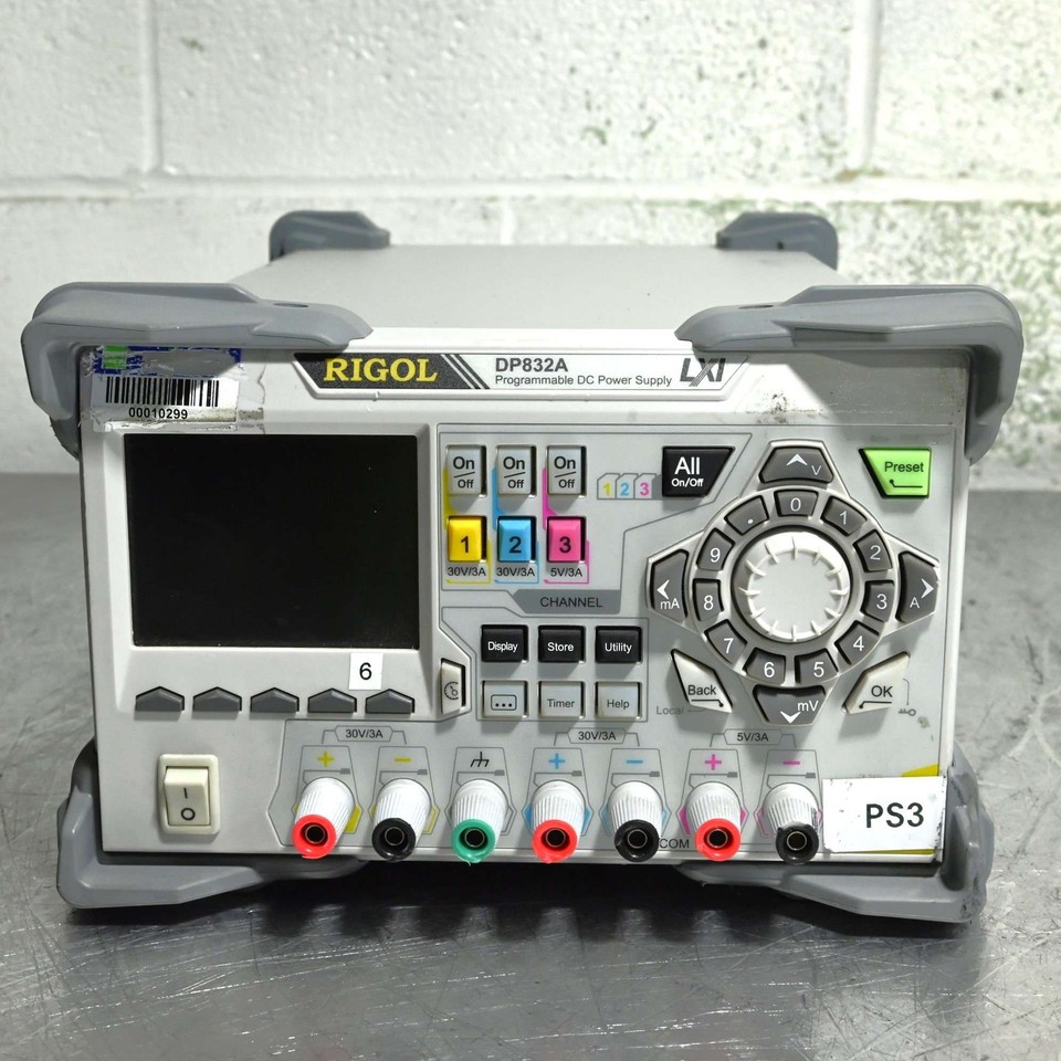 RIGOL DP832A Programmable Triple Output DC Power Supply 30V+30V,3A / 5V, 3A | eBay