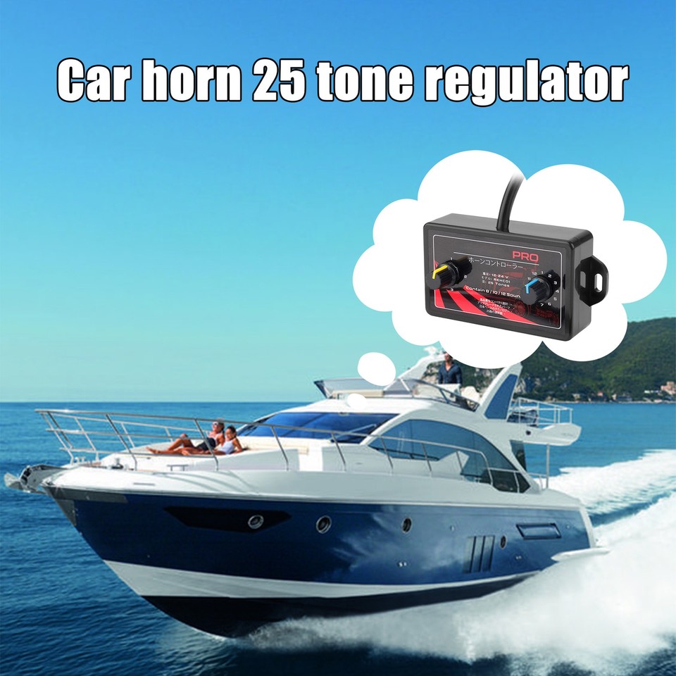 Motorcycle Horn Controller 25 Tones Car Horn Control Box Horn Speaker ...