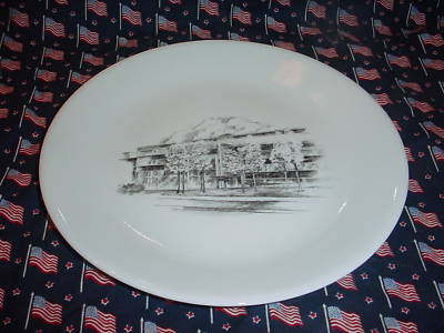 CORNING WC DECKER ENGINEERING BUILDING DINNER PLATE FREE USA SHIPPING ...
