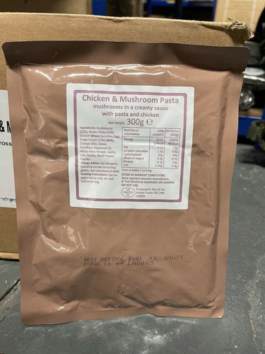 British Army MOD Ration Pack Meals Camping MRE Food Survival Scouts ...