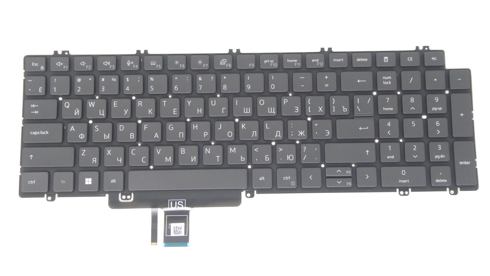 Dell Latitude 5520 5540 Precision 3560 3580 RUSSIAN Backlit Keyboard ...