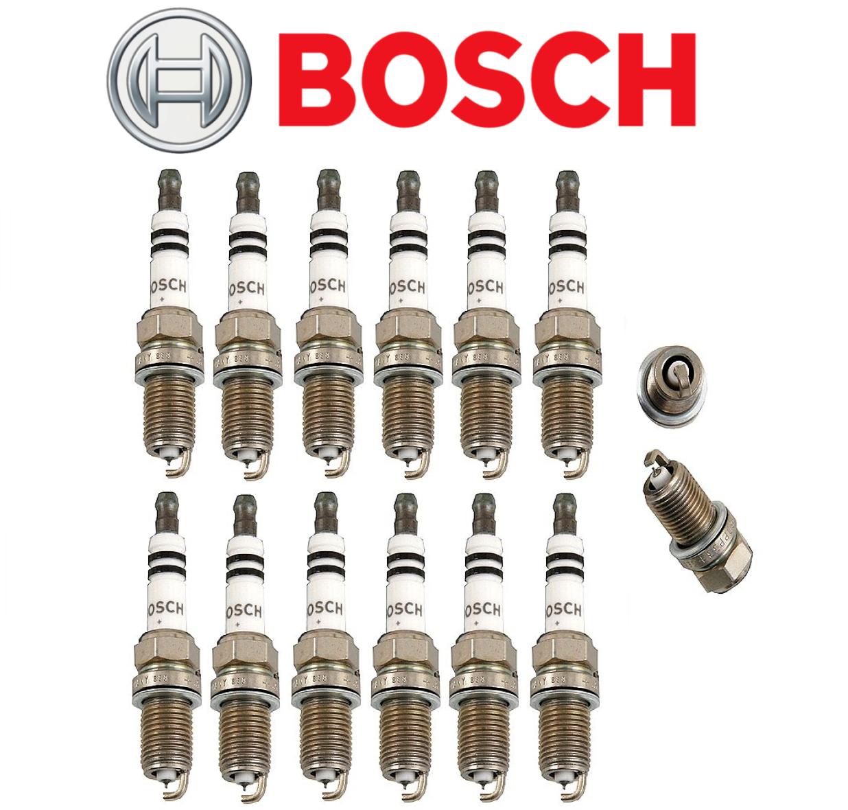 OEM Spark Plug Double Platinum Bosch for Mercedes 112 V6 C CLK E ML SLK ...