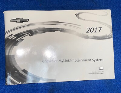 2017 Chevrolet INTELLILINK INFOTAINMENT NAVIGATION OWNERS MANUAL USER ...