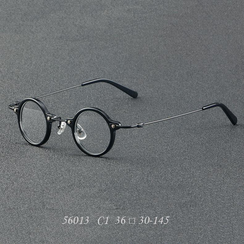 New Style Small Round Acetate Eyeglass Frames Retro Japanese Glasses ...
