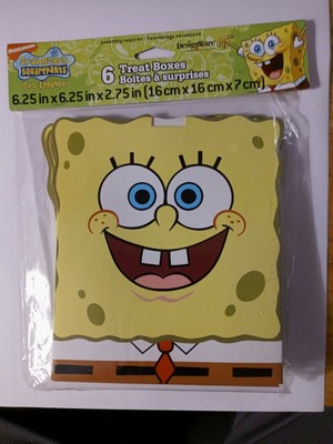 6 Pack SpongeBob Squarepants Designware Party Gift Treat Boxes. Brand ...