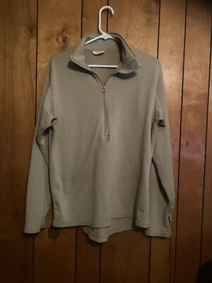 US Military Shirt Mens Mid Weight Cold Weather Waffle 1/4 Zip Medium ...