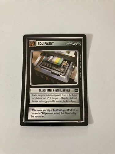 Star Trek CCG Equipment Transporter Control Module Voyager Black ...