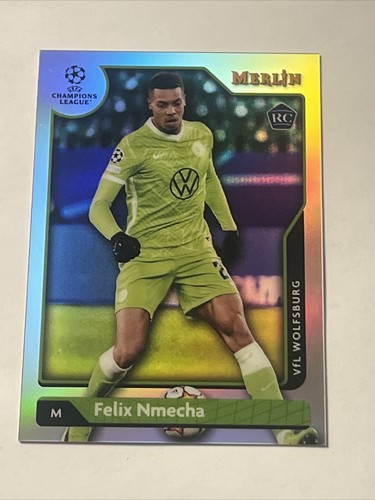 2021-22 Topps Merlin Chrome UEFA Felix Nmecha #146 Rookie Card RC ...