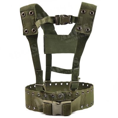 German Army Combat 2 piece Webbing Belt and Harness, adjustable, sized ...