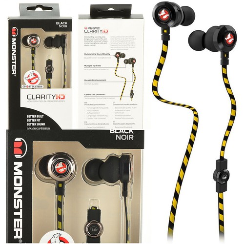 Monster Ghostbusters Clarity HD In Ear Bud Headphones Headset w/Mic ...