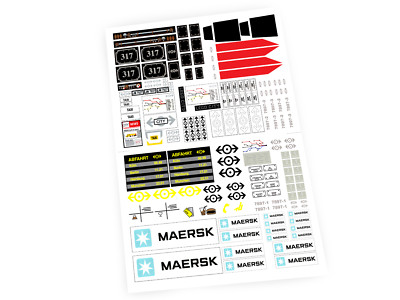 CUSTOM STICKERS for TOY MODEL TRAINS 10205 Set 7897 7937 ETC | eBay ...