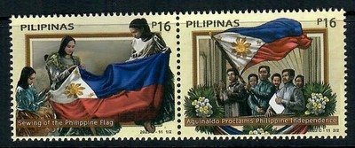 (RP2023B) PHILIPPINES - 16p FLAG SEWING AGUINALDO INDEPENDENCE ...