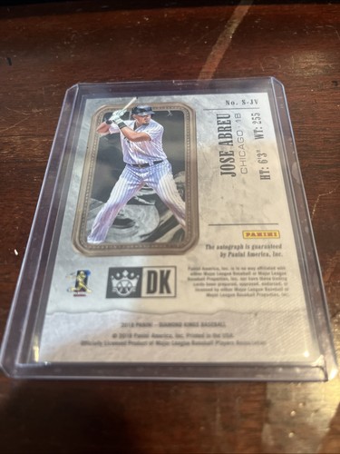 2018 Panini Diamond Kings DK Signatures 08/25 Jose Abreu #S-JV Auto ...