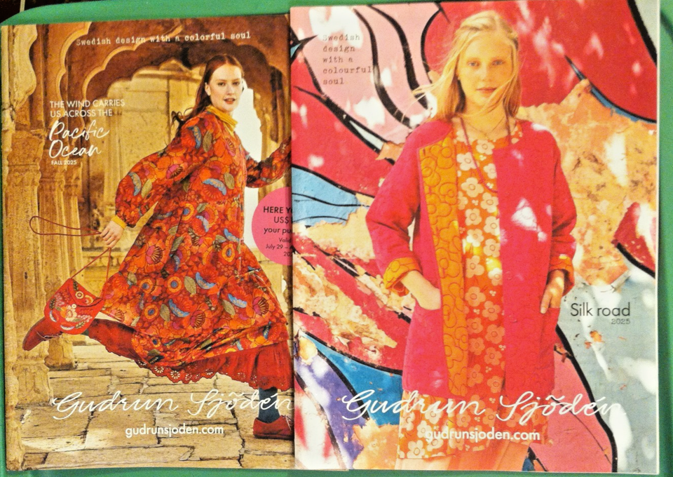 3x 🔥GUDRUN SJODEN🔥 2024-25 Catalogs Ladies Women Clothes Models SWEDISH ...