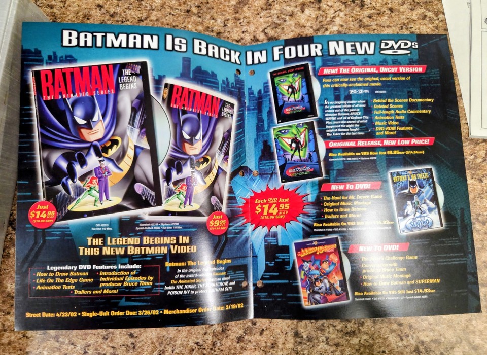 Justice League: Animated Rare Screener Blockbuster Store Promotion Box ...