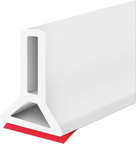 Collapsible Shower Threshold Water Dam 2"H 67"L Shower Water Barrier ...