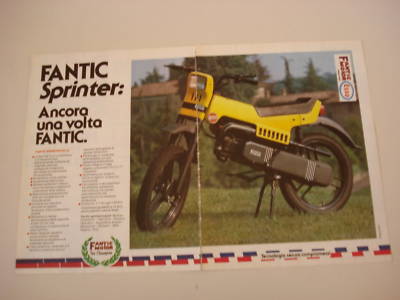 advertising Pubblicità 1983 MOTO FANTIC SPRINTER 50 | eBay