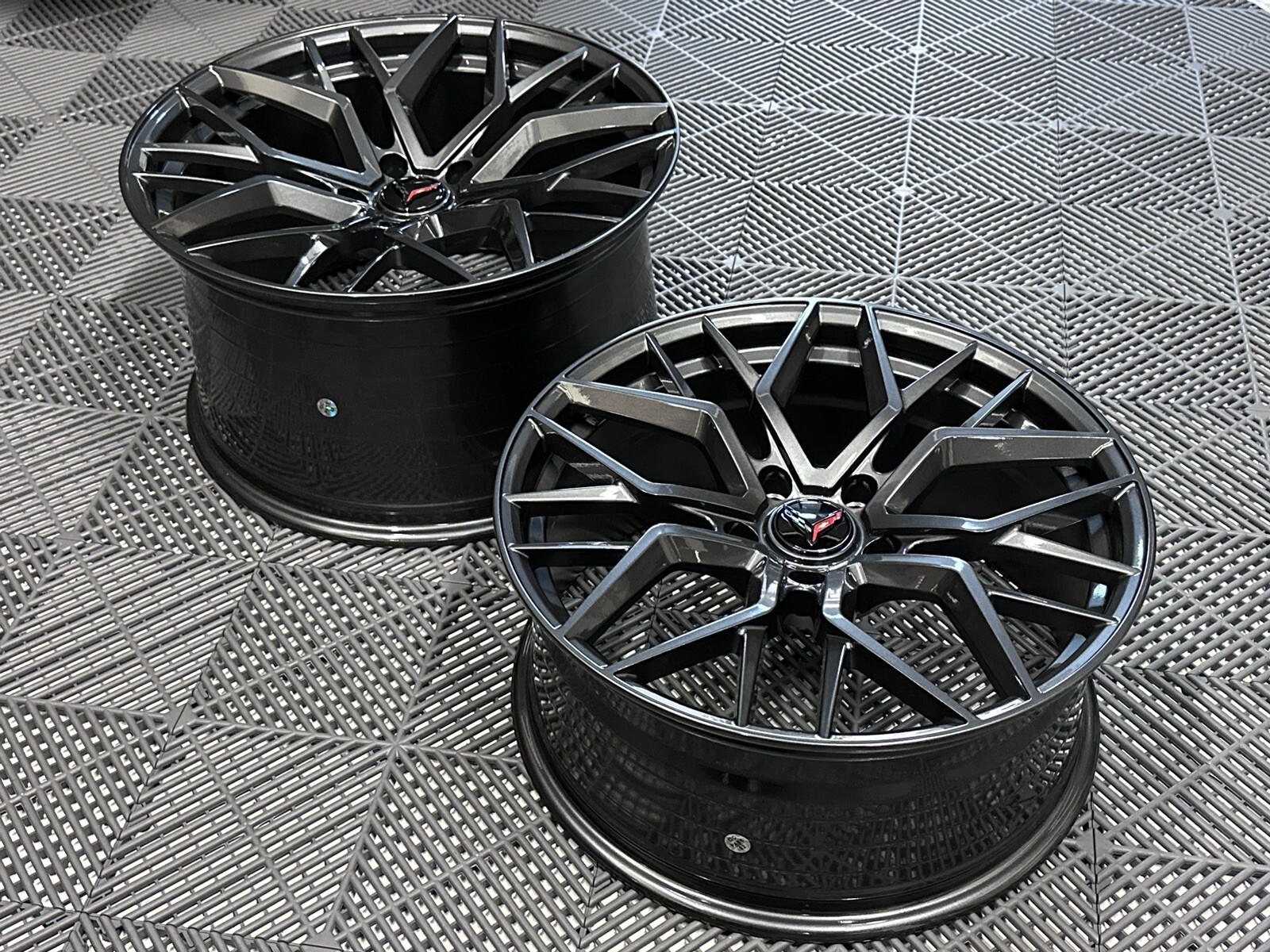19" 20" ALT Velocity Rotary Forged Gloss Gunmetal wheels rim for C8 ...