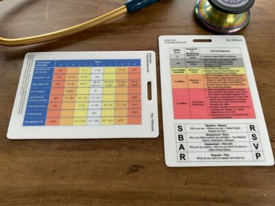 NEWS2, Observations, SBAR Healthcare, Nursing, Medical Pocket Card ...