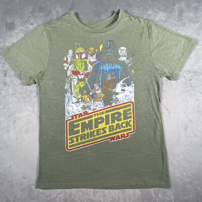 STAR WARS: EMPIRE STRIKES BACK Fifth Sun Green Short Sleeve T shirt Sz ...