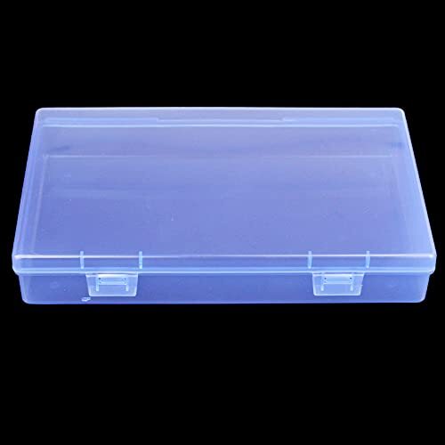 4 Pieces Rectangular Plastic Boxes Empty Storage Organizer Containers ...