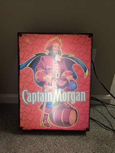 Captain Morgan Rum Lighted Bar Light Box Sign Man Cave Wall Decor! Work ...