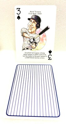 Mark Teixeira New York Yankees Baseball Player Vintage Poker Playing ...