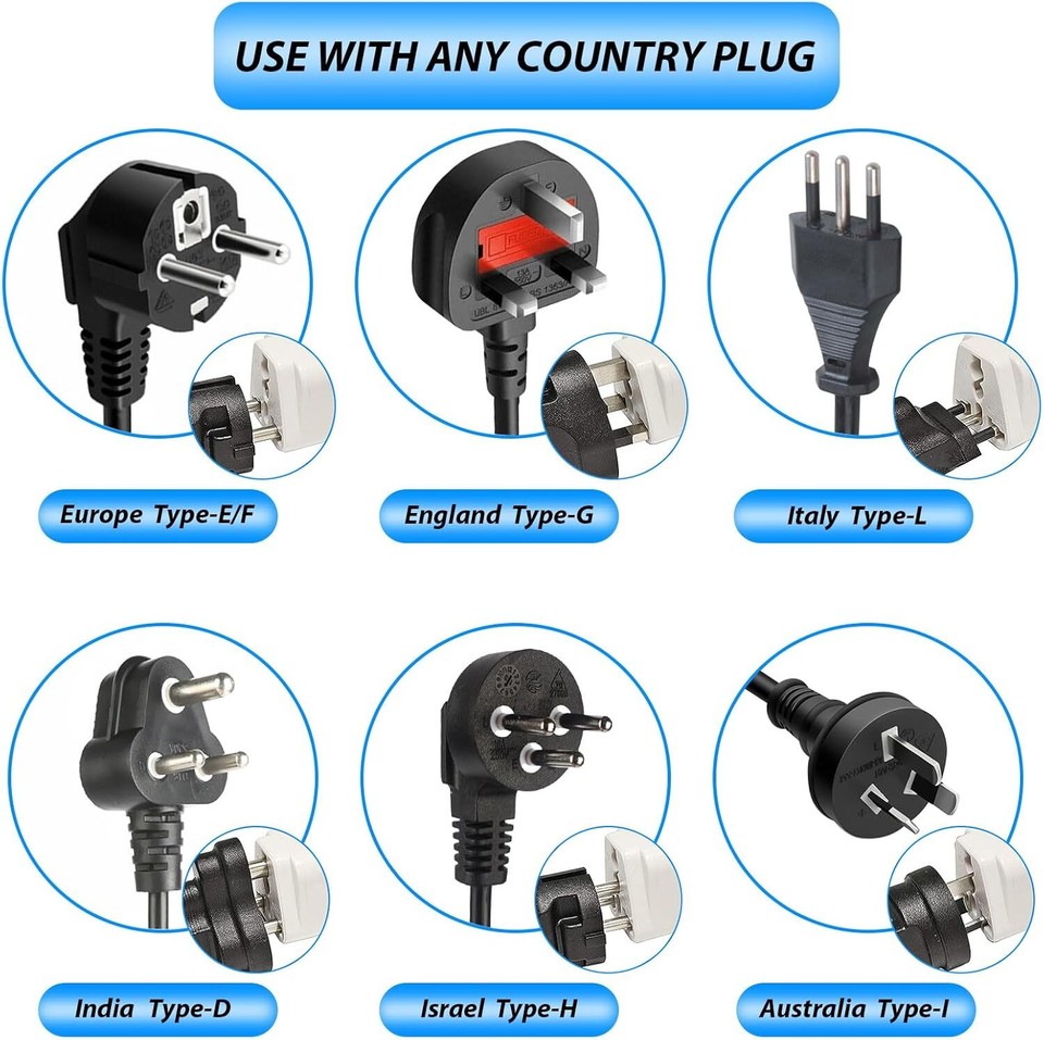 500 European EU To US American Adapter Plug Converter Euro Asia to USA ...