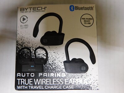 Bytech Auto Pairing True Wireless Earbuds With Travel Case-Bluetooth | eBay
