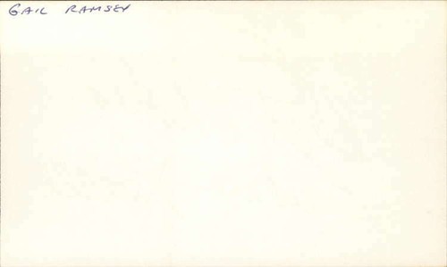 Gail Ramsey Actress Signed 3" x 5" Index Card | eBay