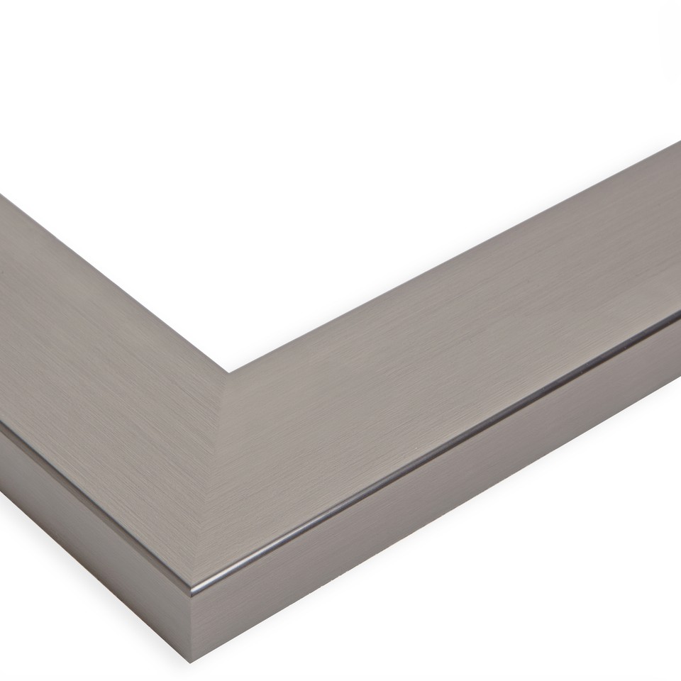 ArtToFrames Picture Frame Custom 2" Silver Stainless Steel 3980 Small ...