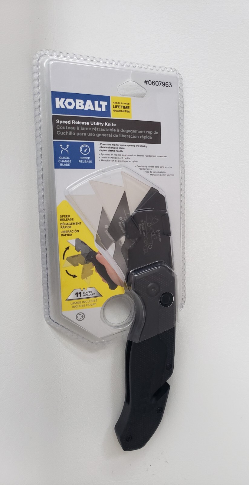 Kobalt 56653 Speed Release Utility With 10 Blades Black for sale online ...