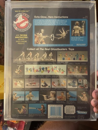 1991 SET 4 REAL GHOSTBUSTERS ECTO GLOW HEROES KENNER Afa Egon Peter ...