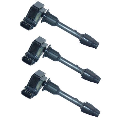 Set of 3 Hitachi Radiator Side Ignition Coils for Infiniti Nissan ...