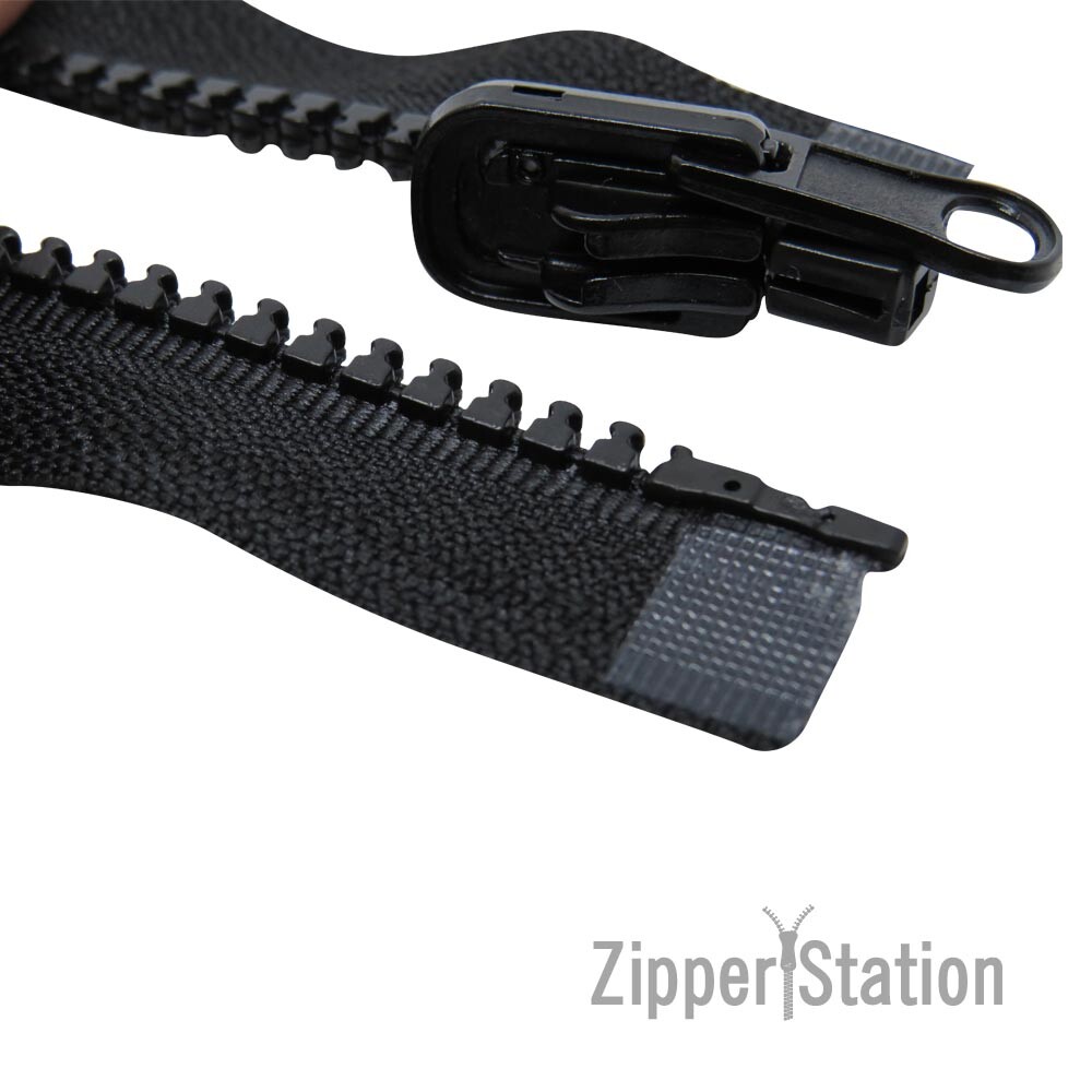 REVERSIBLE Open End Zipper #5 - Chunky Plastic No5 Reversable Zip, 7 ...