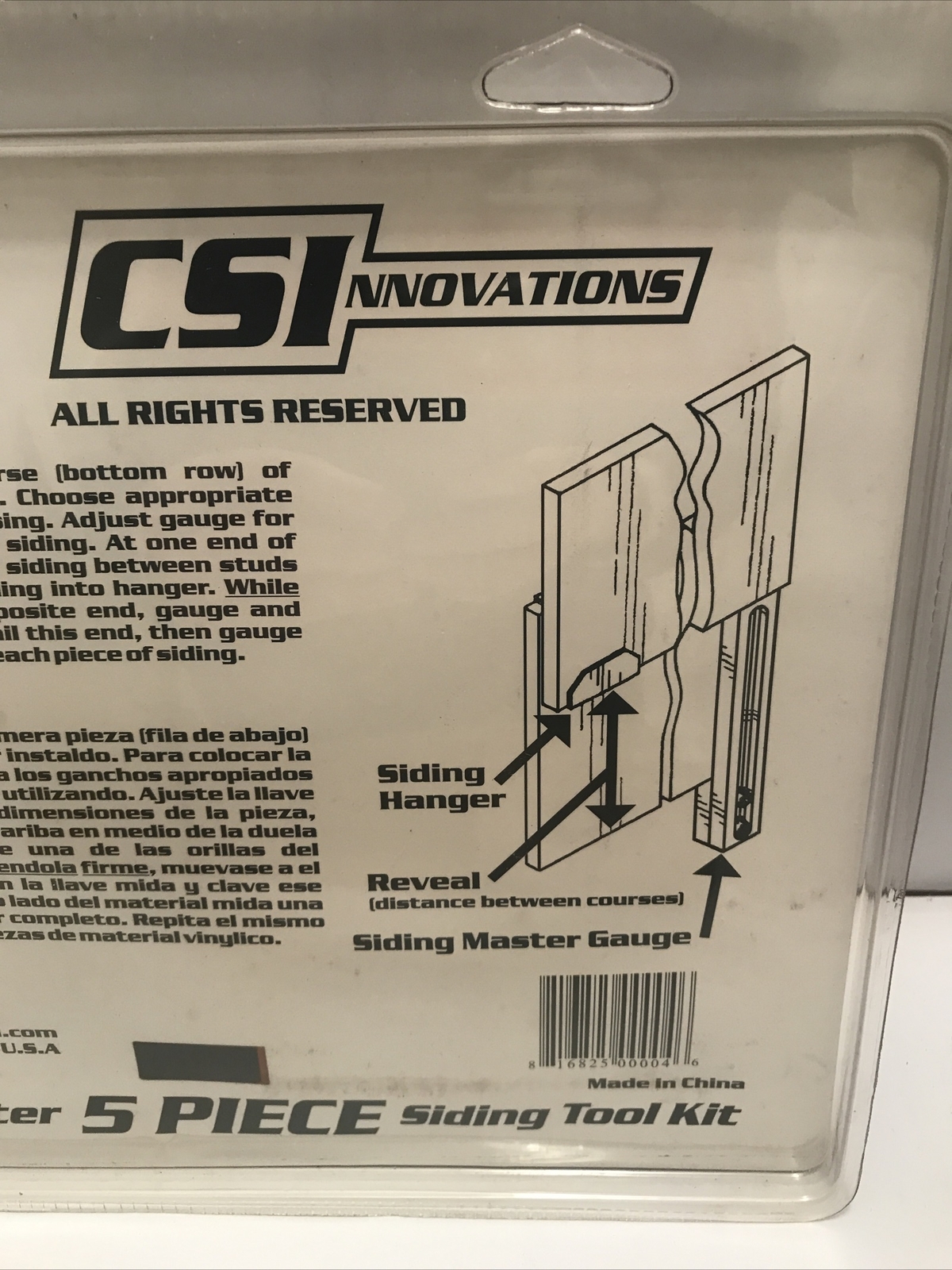 CSI Adjustable Siding Gauge ASG-1, Cedar, Concrete Fiber, Laminated ...