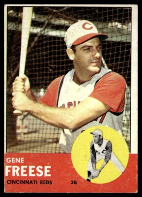 1963 Topps Baseball #133 Gene Freese Cincinnati Reds | eBay