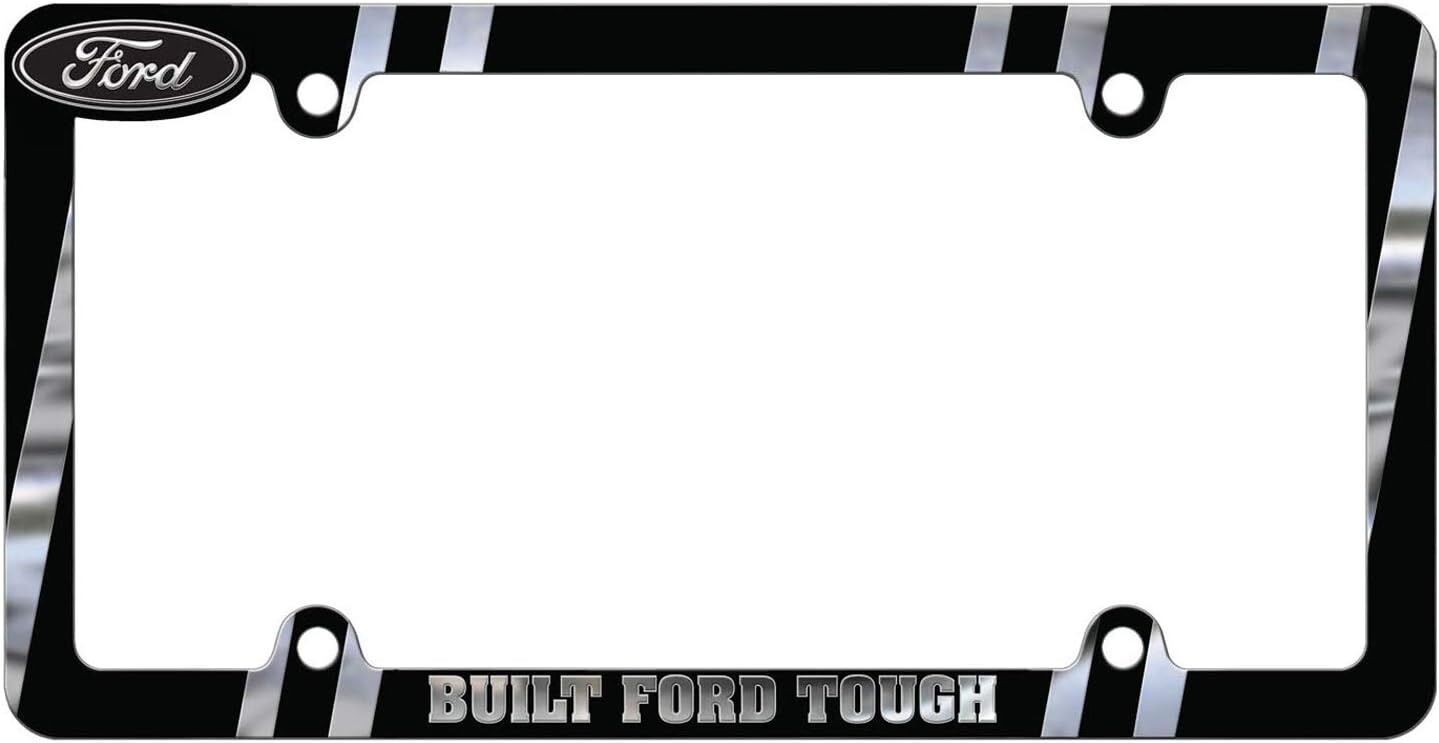 Brand New Built Ford Tough Car Truck Heavy Duty Chrome Metal License ...