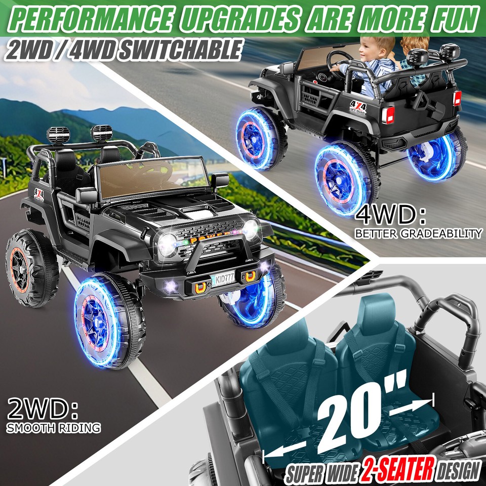 Electric Kids Ride On Car Power Wheels 24V Jeep Music Fashion with ...