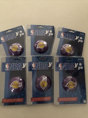 Lot 6 Los Angeles Lakers NBA Yo-Yo Collectible Toy Purple/Yellow | eBay