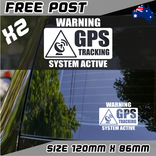 GPS Tracking X2 Sticker Decal Vinyl Car Camera Recording Dashcam ...
