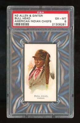 1888 N2 American Indian Chiefs "Bull Head" PSA 6 EX-MT #21308281 | eBay