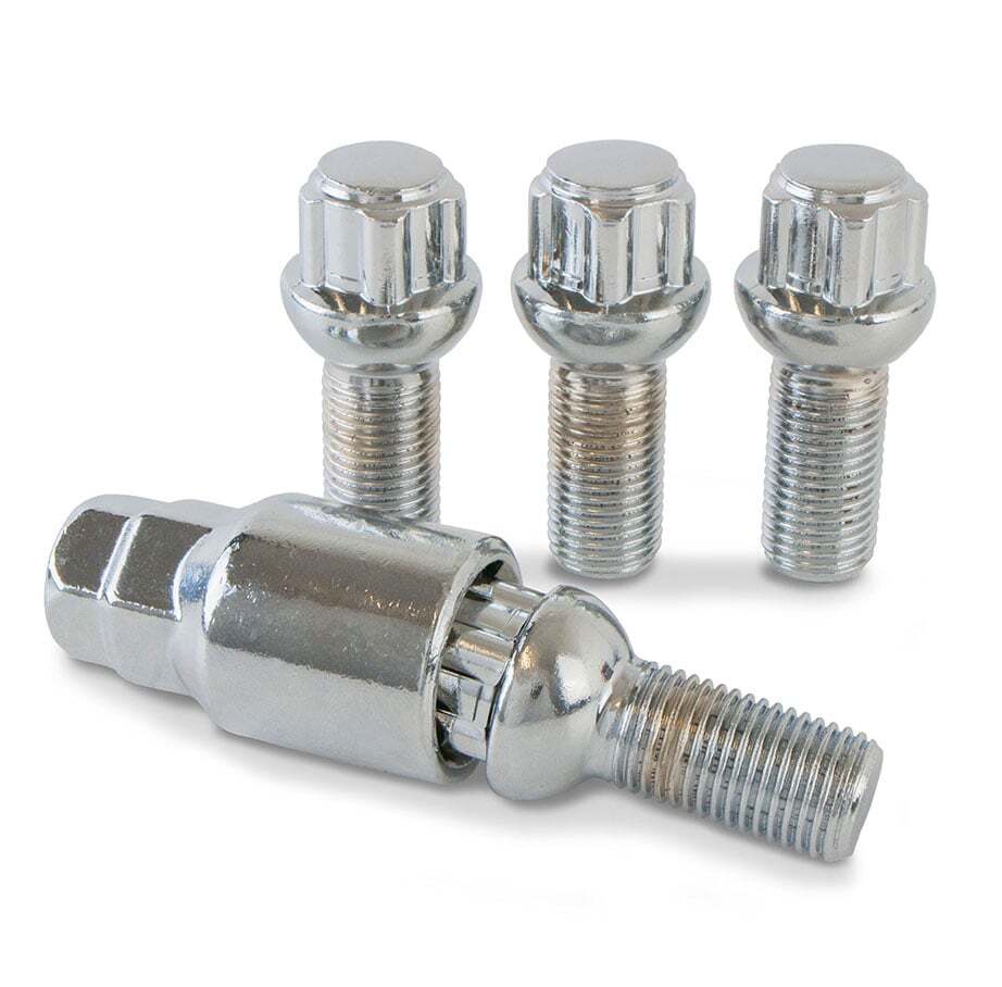 Locking Alloy Wheel Bolts & Security Key Fits Audi A1, A2, A3, A4, A5 ...