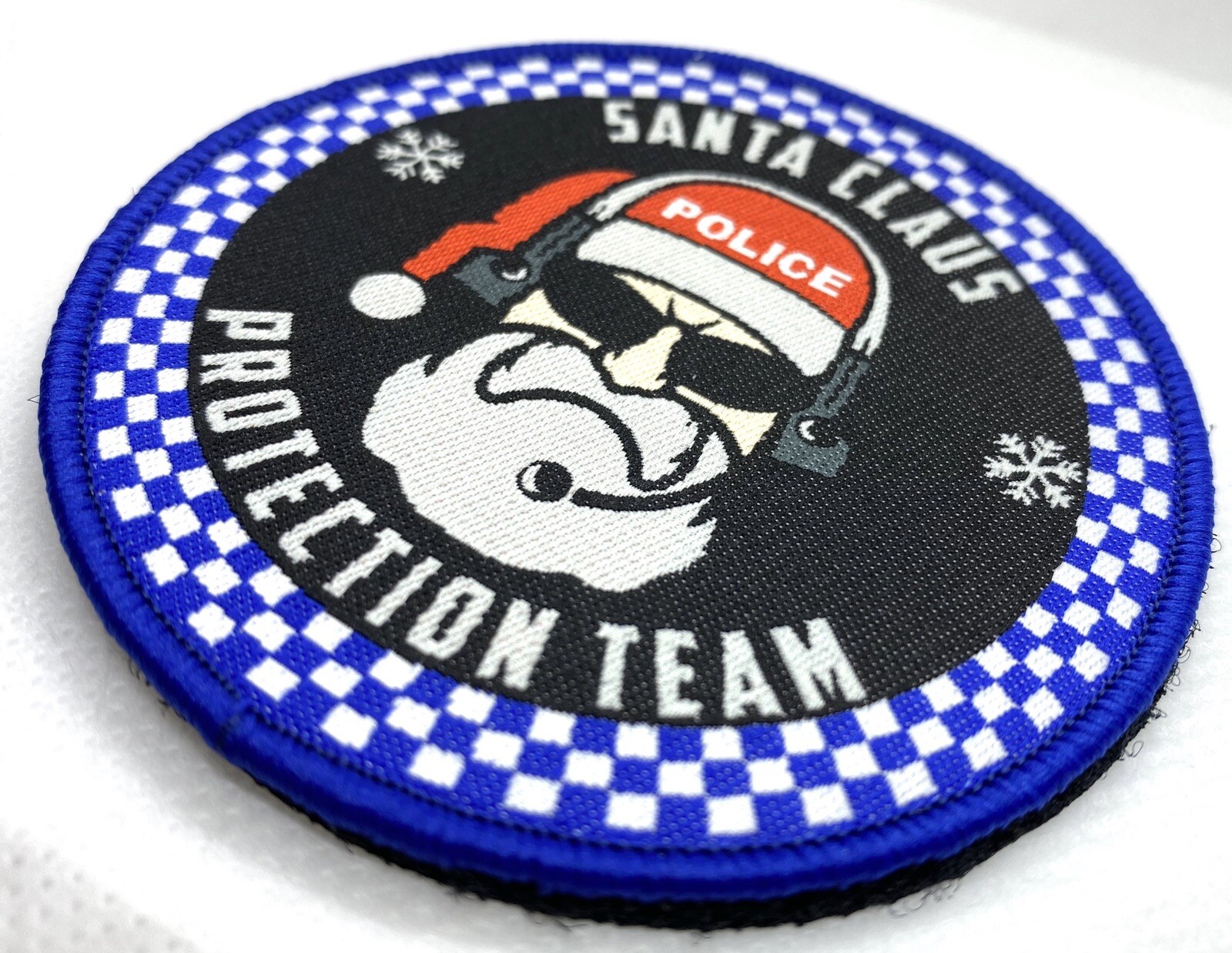 Santa Christmas Patch, Red Hat, Police Woven Patch, Thin Blue Line ...