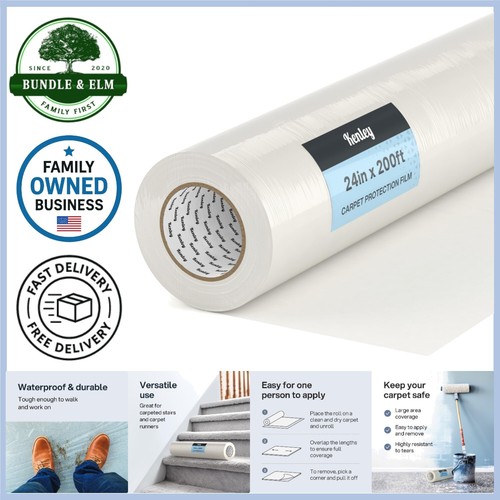 Carpet Protection Film Heavy Duty Puncture Water Resistant Covering ...