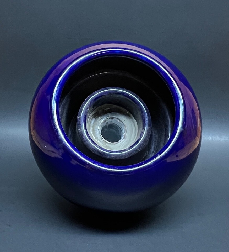 U- 859 MASSIVE Cobalt Blue Fog Bowl Porcelain Insulator | eBay